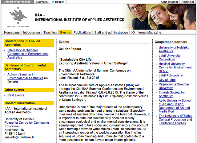 Archinfo | IIAA Call for Papers: Sustainable City Life. Exploring…